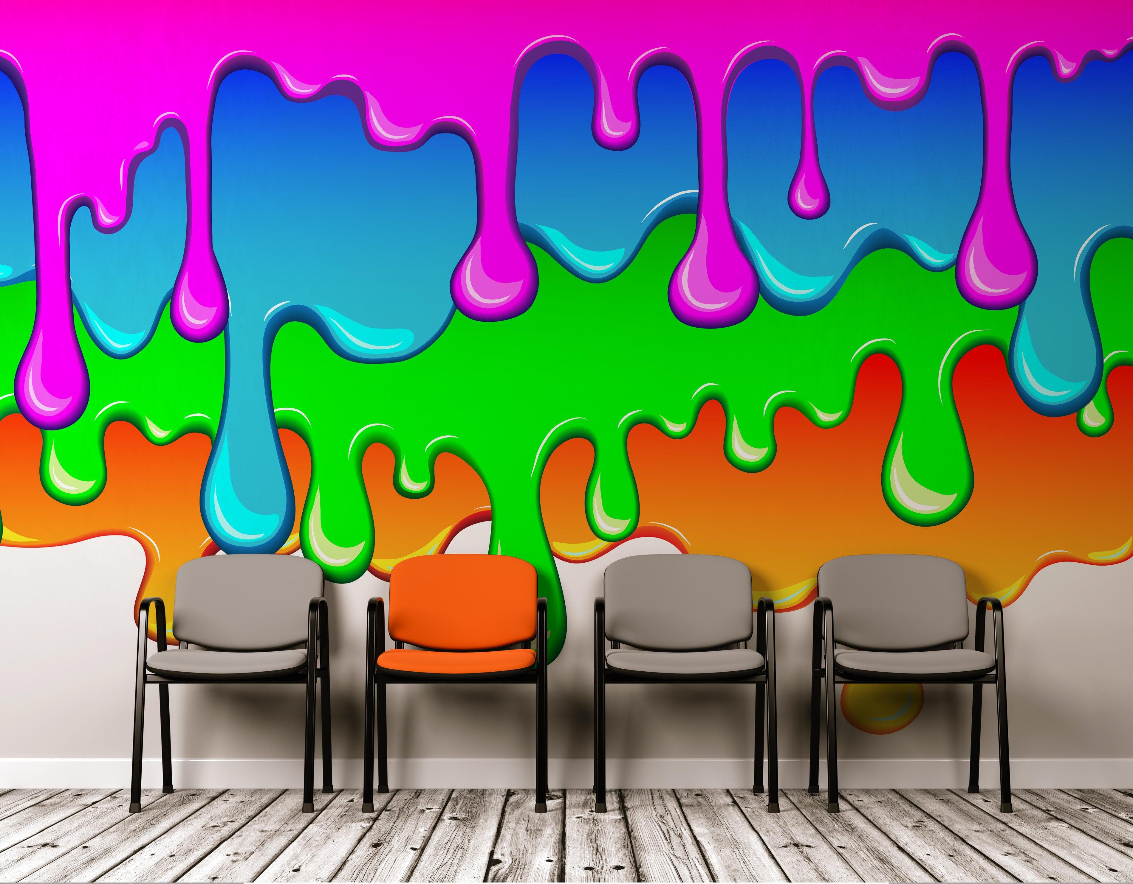 Orange Wall Murals - StickerBrand