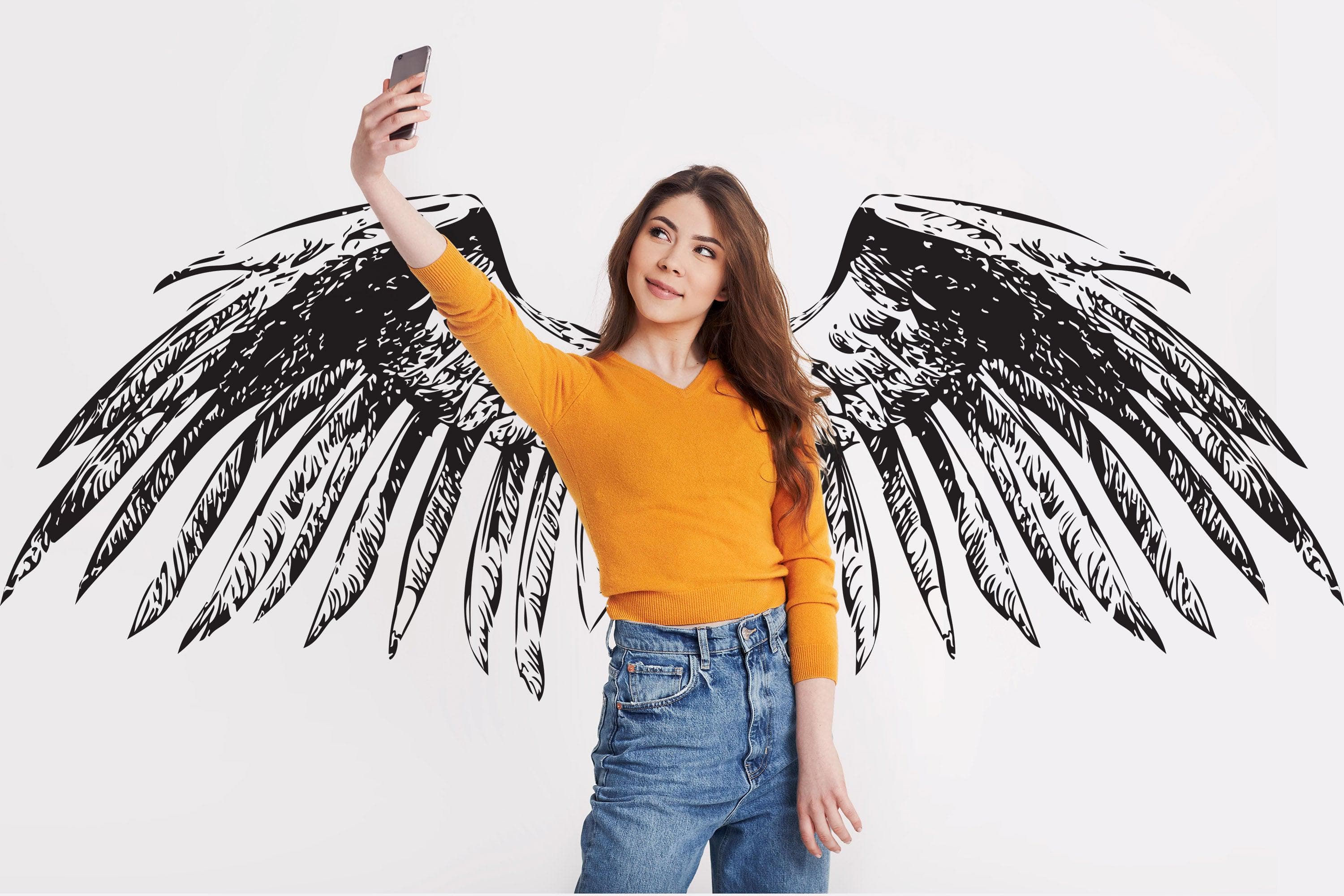 Angel Wing Wall Decals - StickerBrand