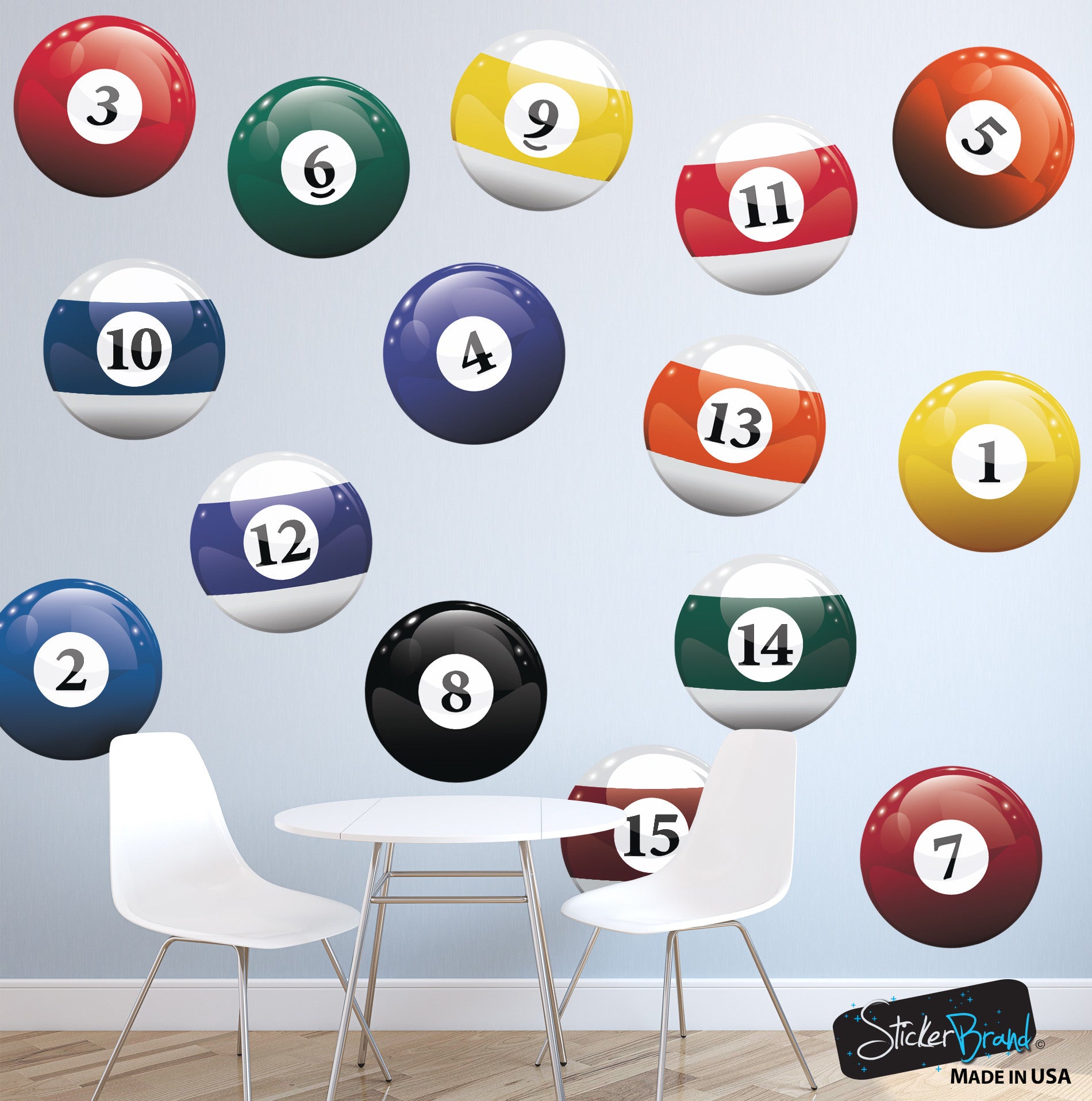 Billiard Wall Decals - StickerBrand