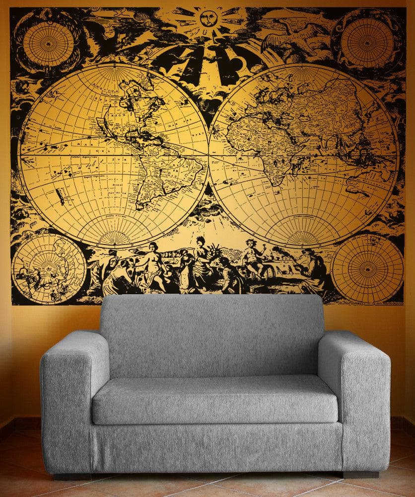 Maps Wall Decals - StickerBrand