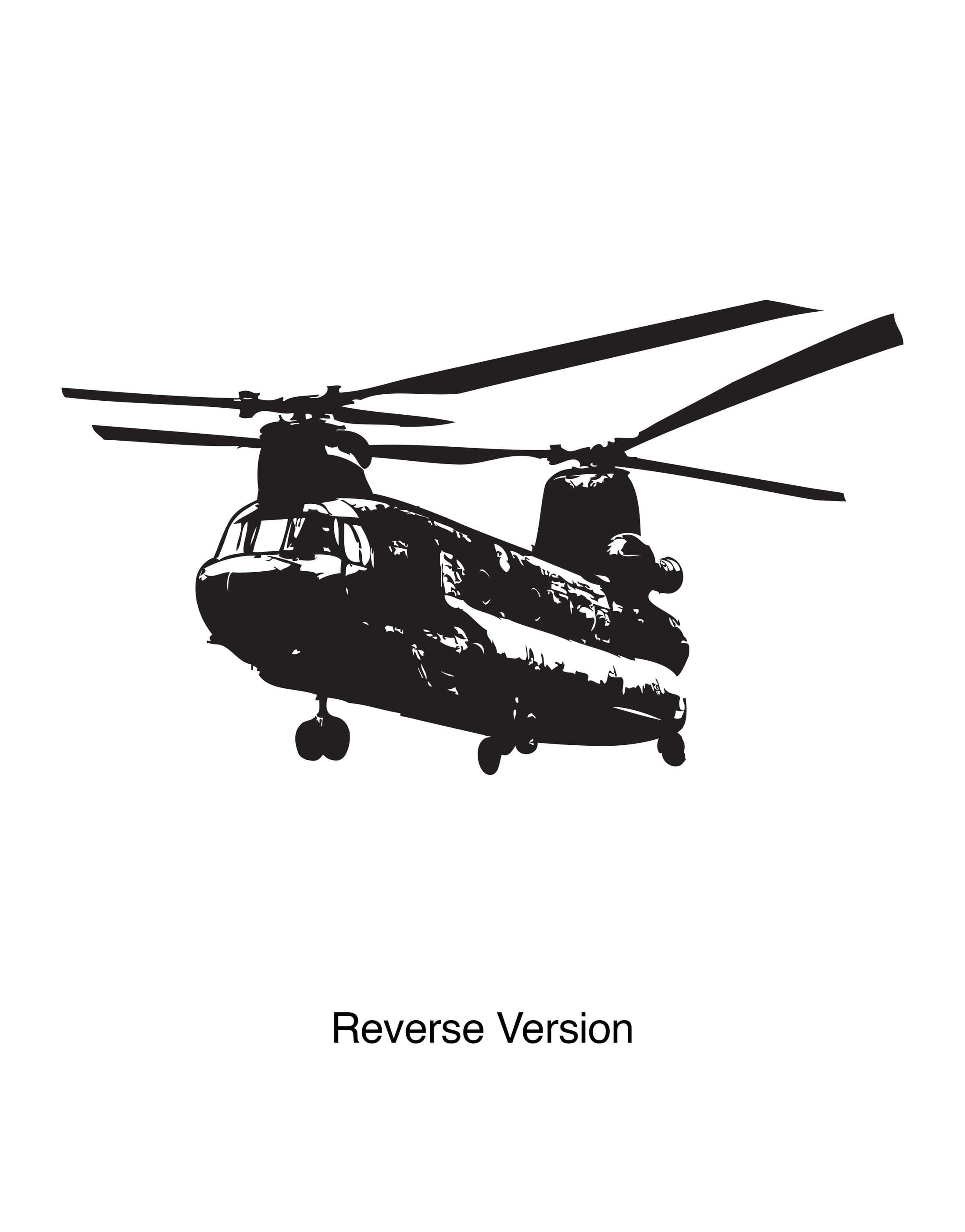Military Chinook Helicopter Vinyl Wall Decal Sticker. #1274 – StickerBrand