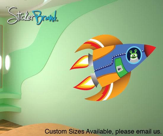 Graphic Wall Decal Sticker Alien Spaceship #KTudor113 – StickerBrand